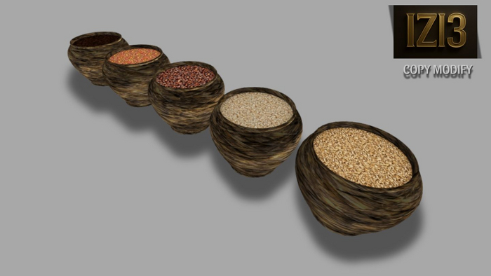 Second Life Marketplace - Mesh Bowls of Seeds & Coffee Grains - Copy ...