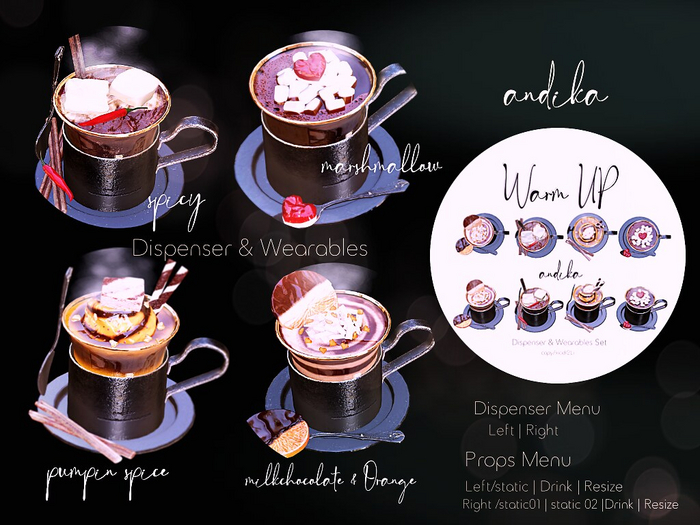 Second Life Marketplace - ADD/andika {Warm UP!!!/Hot Chocolate ...