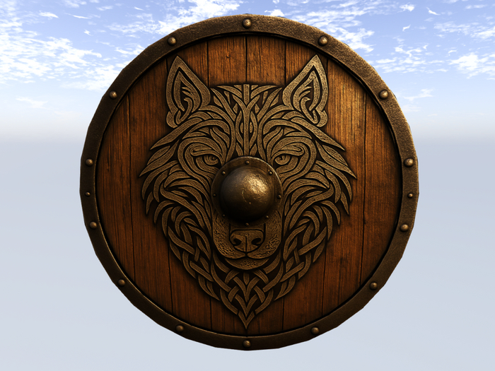 Second Life Marketplace - Viking Shield Wolf 1.1