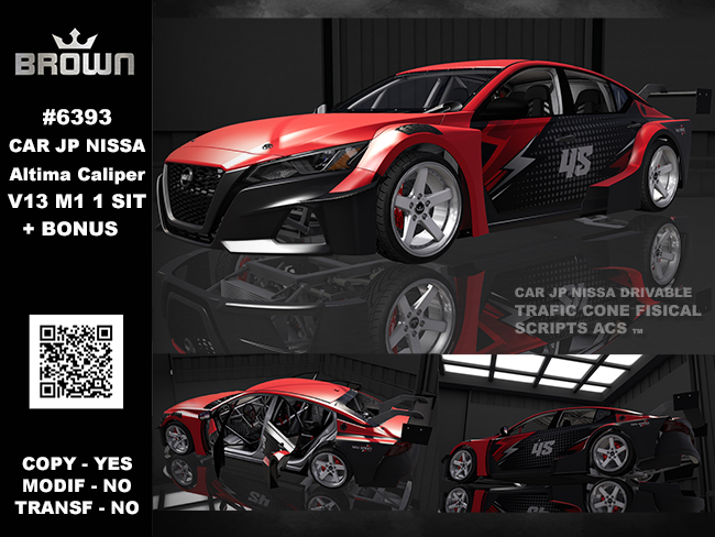 Second Life Marketplace - 6393 CAR JP NISSA Altima Caliper V13 M1 1 SIT ...