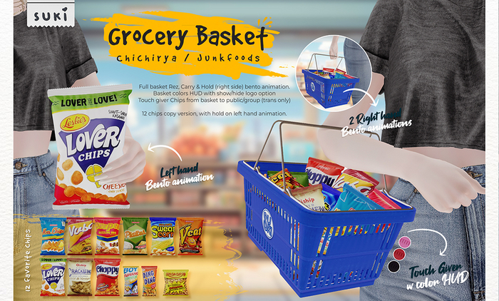 Second Life Marketplace - Suki. Grocery Basket / Chichirya