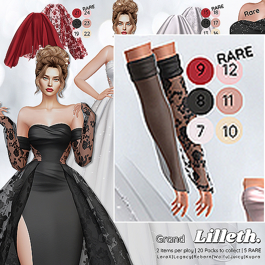 Second Life Marketplace - 8. Lilleth GRAND GLoves - Kupra