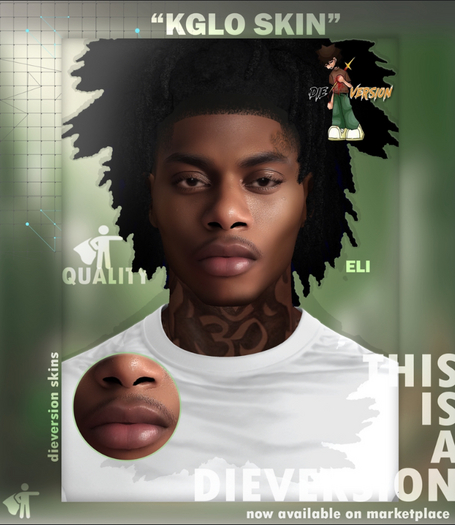 Second Life Marketplace - /DV/ KGlo Demo Skin (Eli)