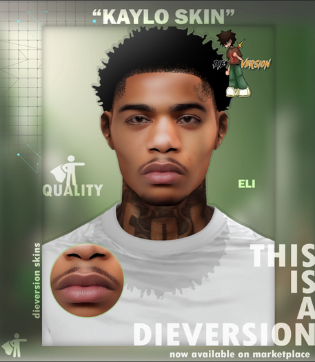 Second Life Marketplace - /DV/ KayLo Demo Skin (Eli)