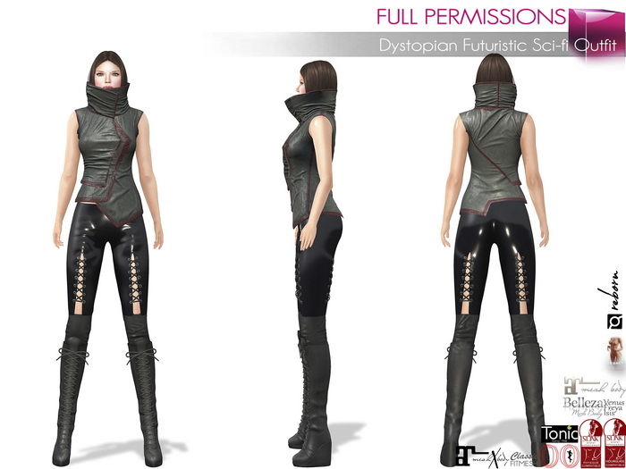 Second Life Marketplace - 3in1 Full Perm Female Futuristic Sci-fi ...