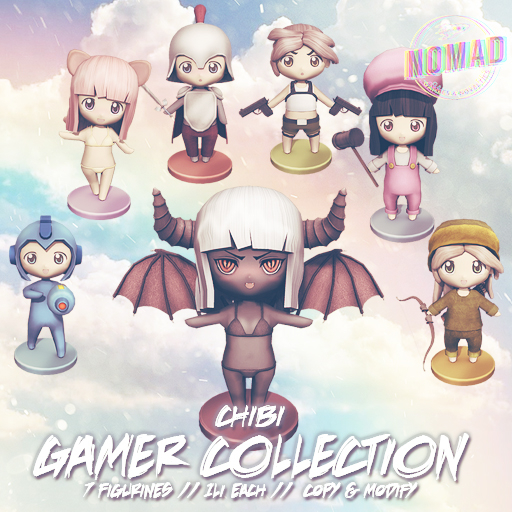 Second Life Marketplace - NOMAD // CHIBI GAMER COLLECTION // FATPACK