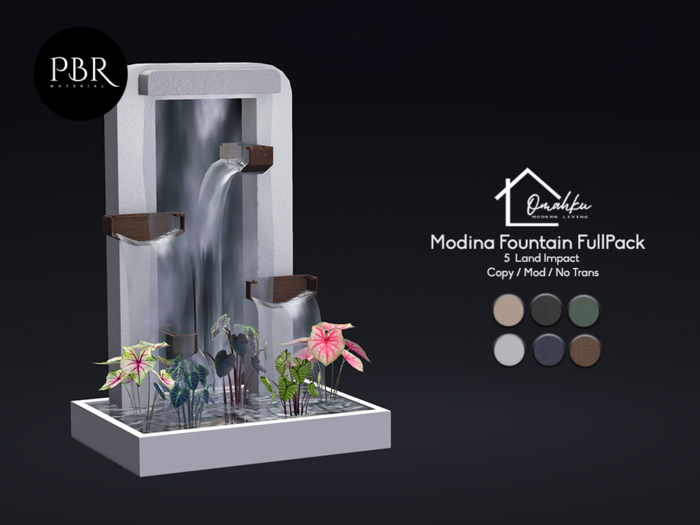 Second Life Marketplace - OMAHKU - Modina Fountain FullPack