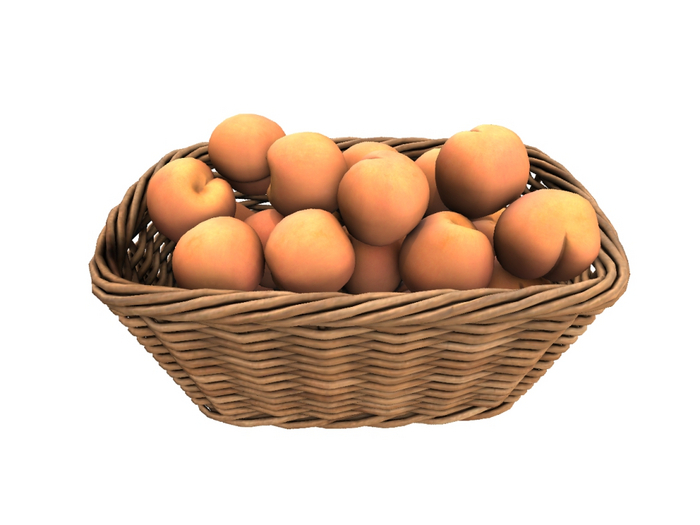 Second Life Marketplace - 08. [IK] Fresh Fruit Table - Basket of ...