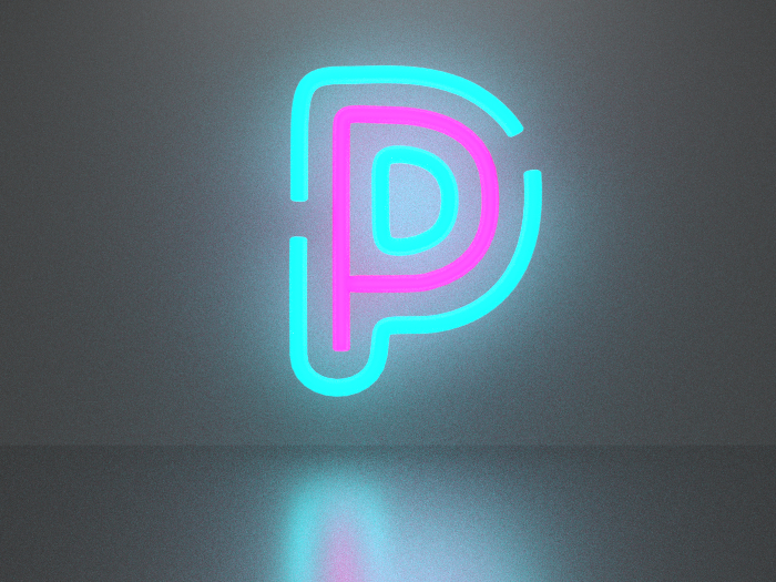 Second Life Marketplace - Alphabet letters P neon sign Full Permission