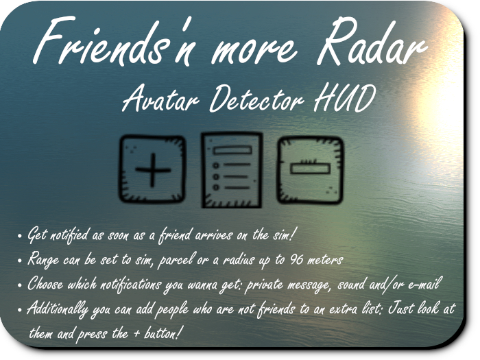 Second Life Marketplace - {Sam's} Friends'n'more Radar ( friends ...