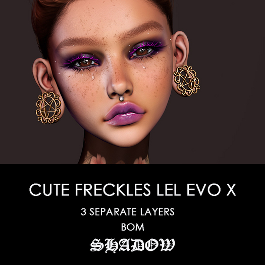 Second Life Marketplace - Shadow - Cute Freckles lel evo x Bom