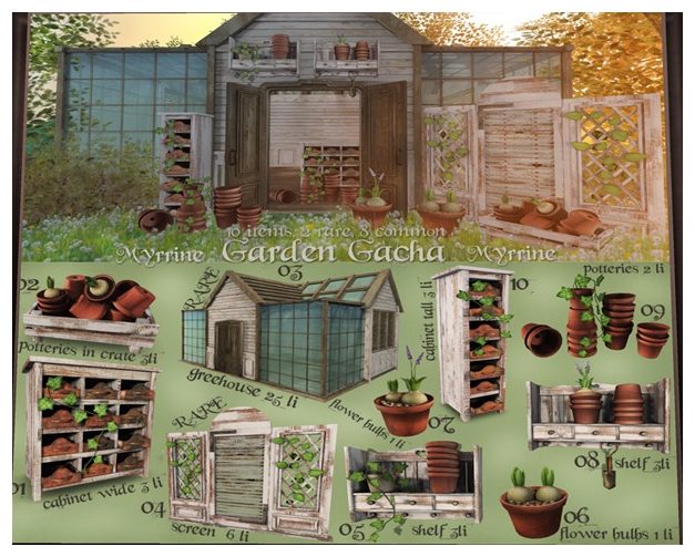 Second Life Marketplace - 01 Garden Gacha - garden cabinet wide