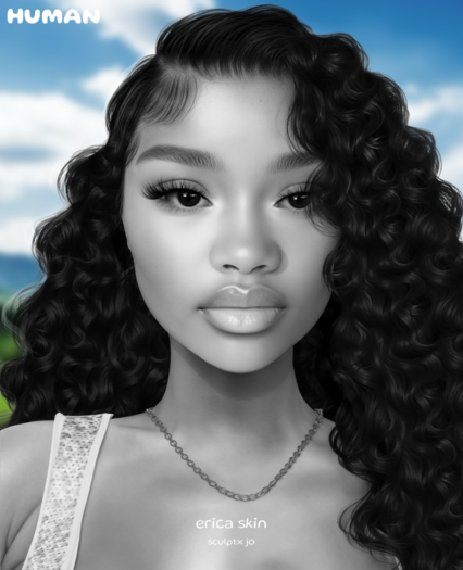 Second Life Marketplace - human+ erica skin demo - sculpt sl uv