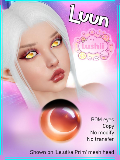 Second Life Marketplace - .:Lushii:. Luun Eyes - Orange