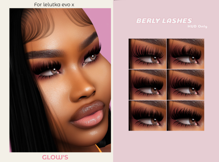 Second Life Marketplace - GLOW'S-BERLY LASHES EVO X