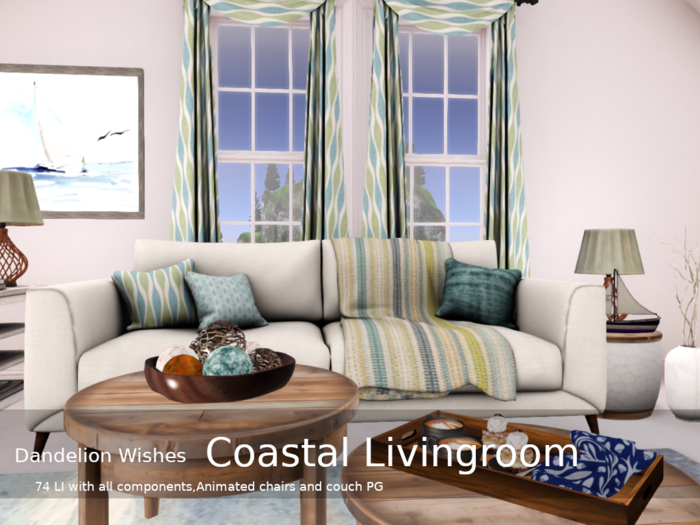 Second Life Marketplace - *DW* Coastal Livingroom MP