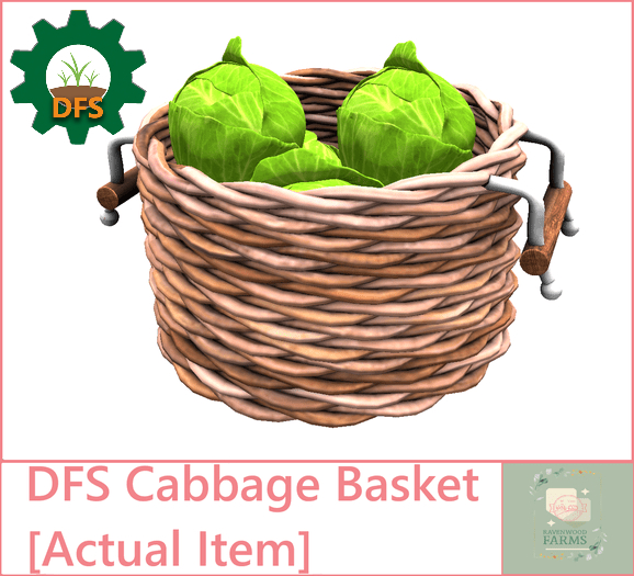 Second Life Marketplace - DFS Cabbage Basket [Actual Item]