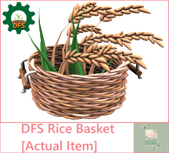 Second Life Marketplace - DFS Rice Basket [Actual Item]