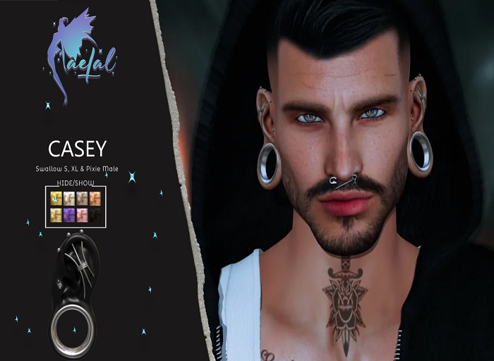 Second Life Marketplace - FaeTal - Casey - Swallow S, XL & Pixie Male