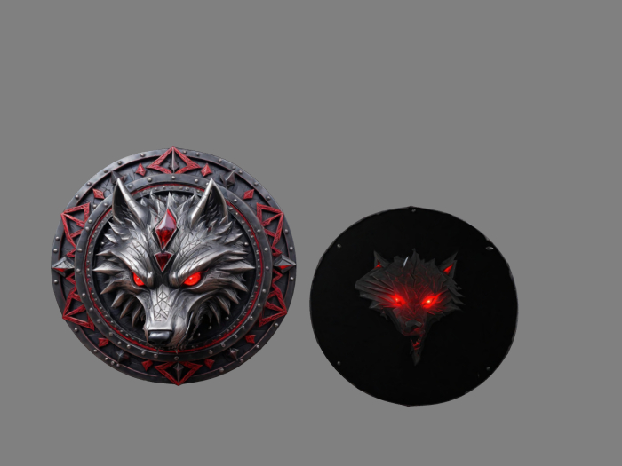Second Life Marketplace - Ruby Wolf Wall Decor FULL PERM