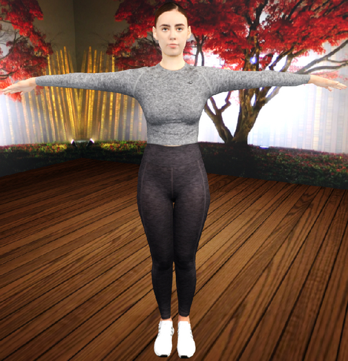 Second Life Marketplace - FP bento Realistic Yoga outfit female avatar
