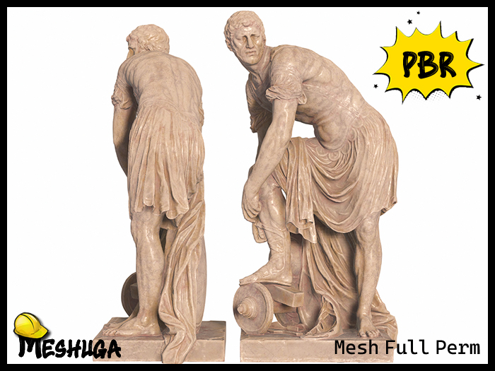 Second Life Marketplace - Meshuga PBR Silent Triumph Statue FULL PERM MESH