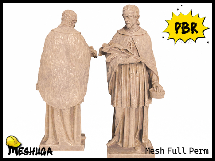 Second Life Marketplace - Meshuga PBR Silent Witness Statue FULL PERM MESH