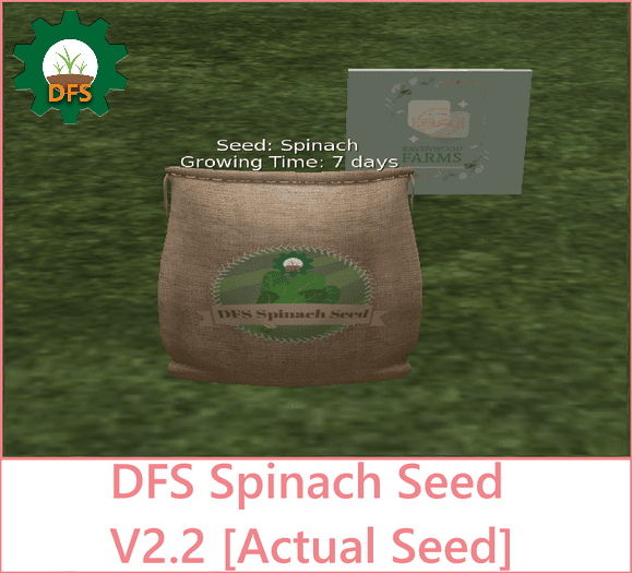 Second Life Marketplace - DFS Spinach Seed V2.2 [Actual Item]