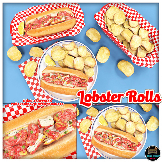 Second Life Marketplace - Junk Food - Lobster Rolls