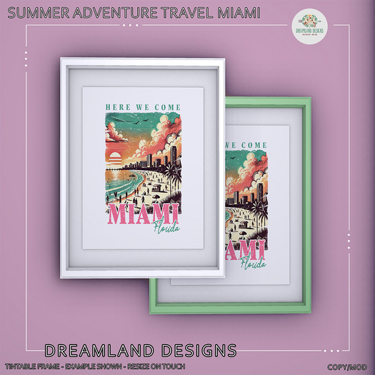 Second Life Marketplace - DD Summer Adventure Travel Miami