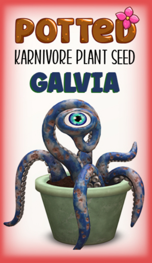 Second Life Marketplace - Potted: Karnivore Plant Seed: Galvia