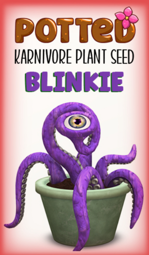 Second Life Marketplace - Potted: Karnivore Plant Seed: Blinkie