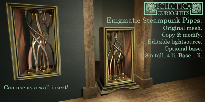 Second Life Marketplace - Eclectica-Enigmatic Steampunk Pipes