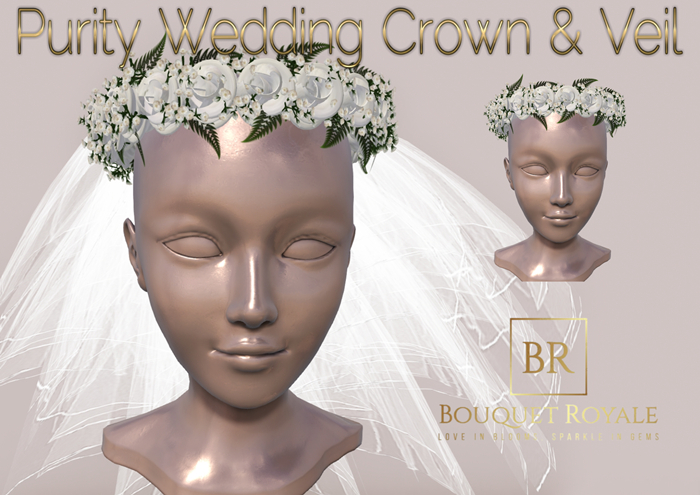 Second Life Marketplace - Purity Wedding Crown & Veil
