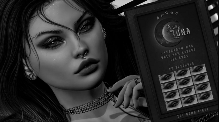 Second Life Marketplace - DEMO +Aura De La Luna+ Eyeshadow #46
