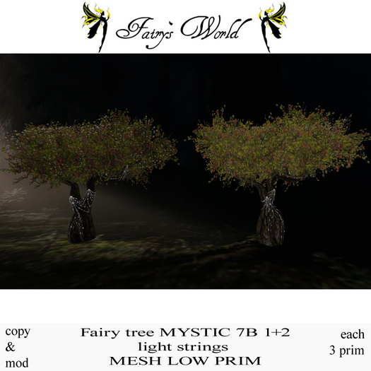 Second Life Marketplace - *FW* tree MYSTIC 7-B 1+2 ELEPHANT colored ...
