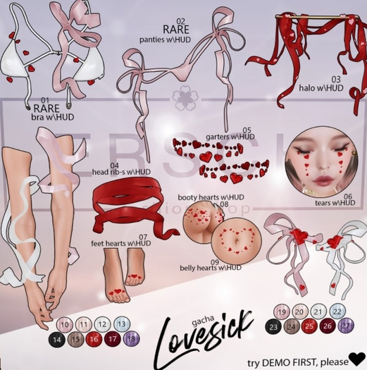 Second Life Marketplace - 16. ERSCH - Lovesick Gacha {Legacy} arms ...