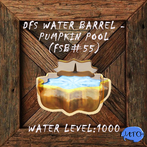 Second Life Marketplace - DFS Water Barrel - Pumpkin Pool (FSB#55 ...