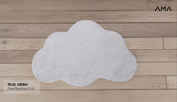 Second Life Marketplace - [AMA] Cloud Rug Gray