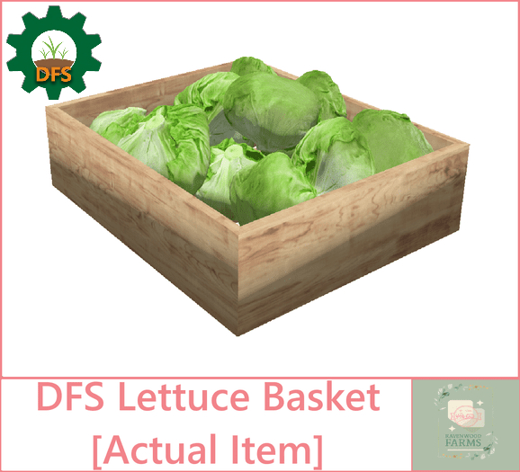 Second Life Marketplace - DFS Lettuce Basket [Actual Basket]