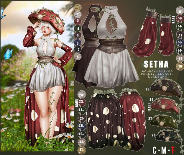 Second Life Marketplace - 5 UNA. Setha Dress E.Reborn Brown