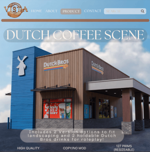 Second Life Marketplace - VISTA - Dutch Coffee Scene (Add)