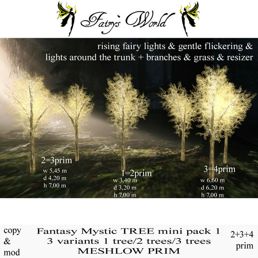 Second Life Marketplace - *Fairy`s World* Fantasy Mystic TREE +grass ...