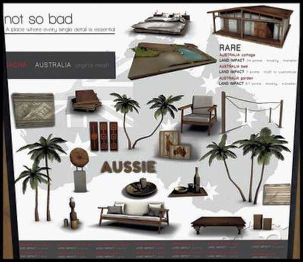 Second Life Marketplace - not so bad . AUSTRALIA art work 2
