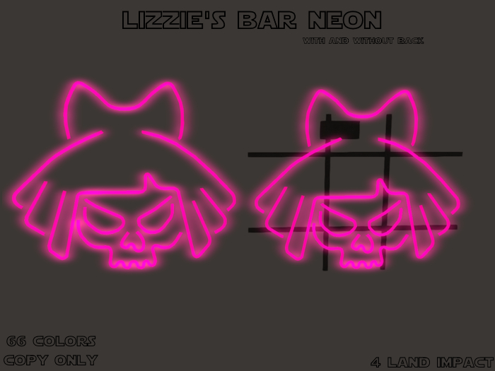 Second Life Marketplace - .. Indicax420 .. Lizzie's Bar Neon