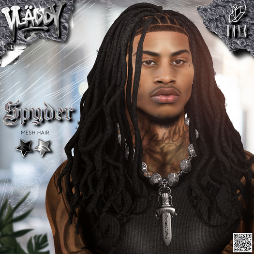 Second Life Marketplace - Vladdy // "Spyder" Dreadlocks ft. ONYX