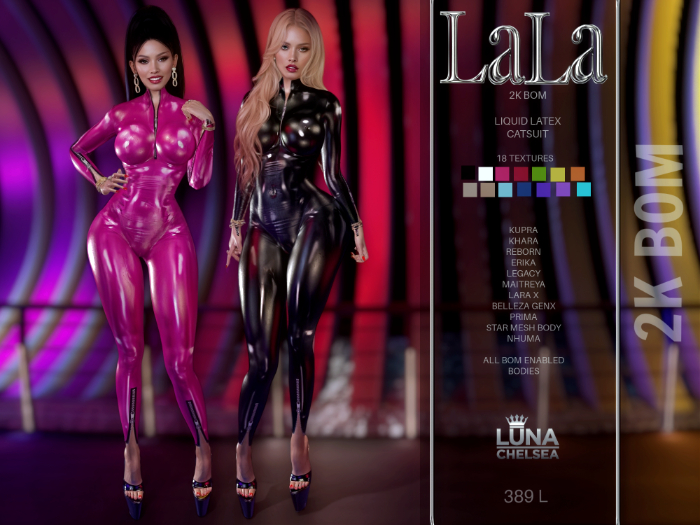 Second Life Marketplace - LaLa , Liquid Latex ,Rubber Catsuit with ...