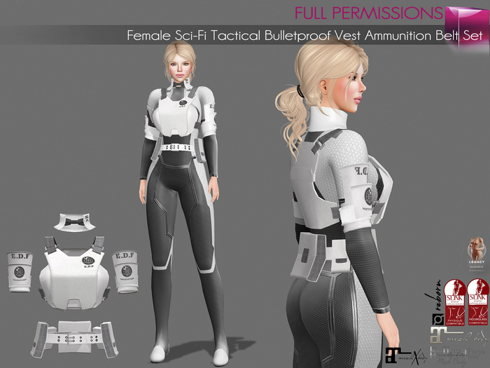 Second Life Marketplace - MI 3in1 Full Perm Female Sci-Fi Tactical ...