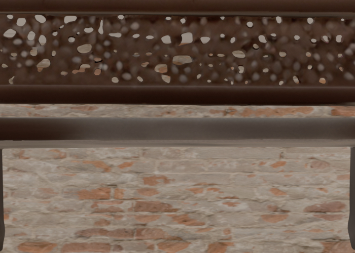 Second Life Marketplace - 00013-bench_,_front_view,_withe_background,_dirt