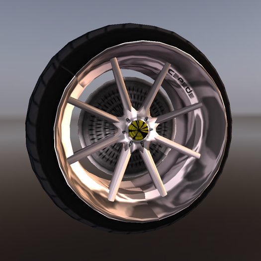 Second Life Marketplace - *C>P>D>* Custom Chrome Gold Series Wheel ...